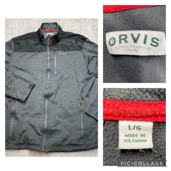 Orvis | Jackets & Coats | Orvis Jacket Adult Large Grey Long Sleeve ...